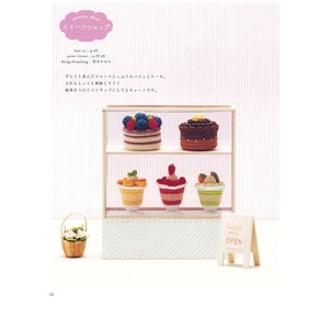 Japanese Crochet Book - Crochet Restaurant Miniature Made From ...