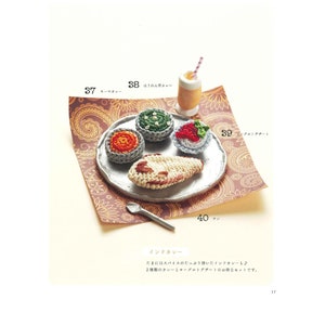 Japanese Crochet Book - Crochet Restaurant Miniature Made From ...