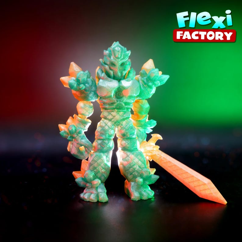 Flexi Factory Crystal Warrior With XL Version Included! - Etsy