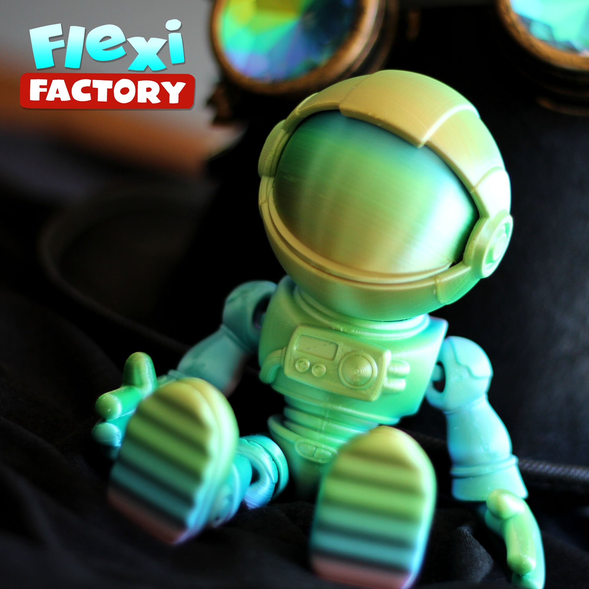 Flexi Print In Place Astronaut Stl File For 3d Printing Etsy Canada