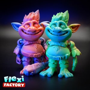 Flexi Factory Troll STL and 3MF Included! - Etsy