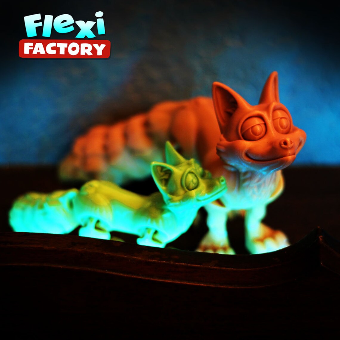 Cute Flexi Print-in-place FOX STL File for 3D Printing - Etsy