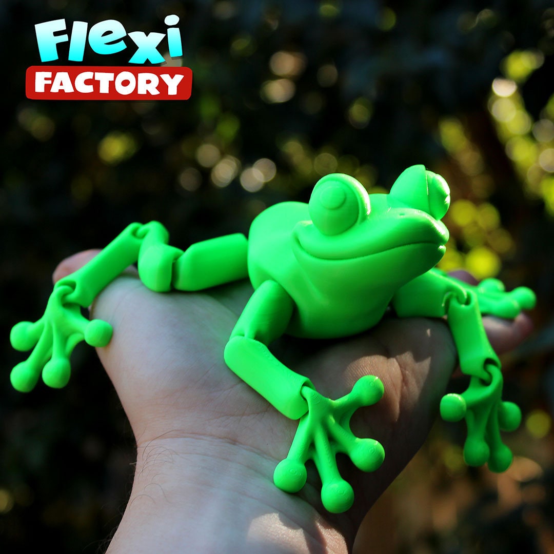 Cute Flexi Print-in-place Frog STL File for 3D Printing - Etsy Australia