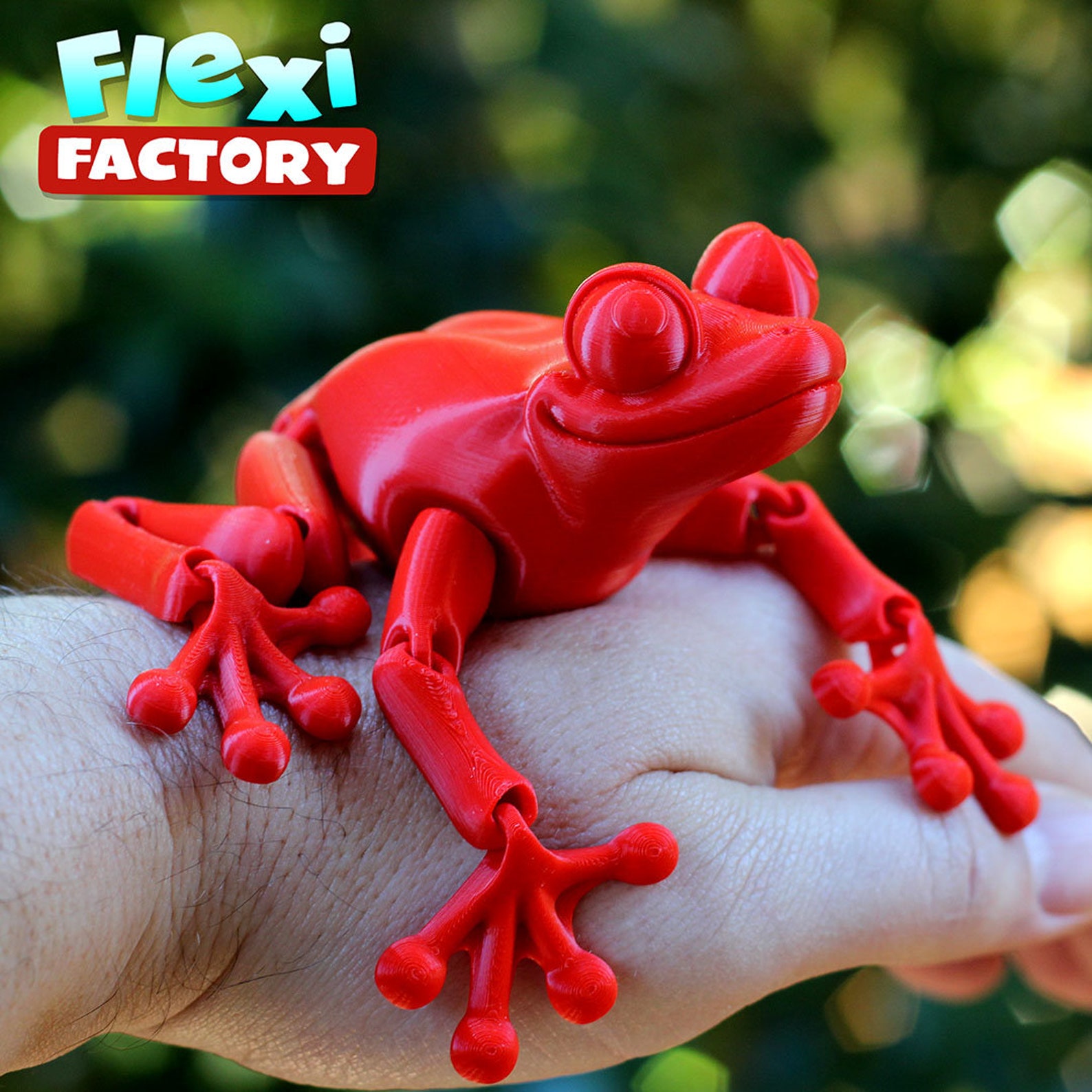 Cute Flexi Print-in-place Frog STL File for 3D Printing - Etsy