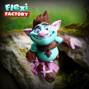 Flexi Factory Troll STL and 3MF Included! - Etsy