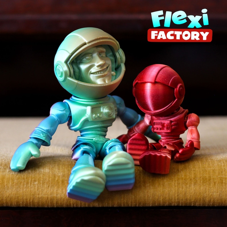 Flexi Print-in-place Astronaut STL File for 3D Printing - Etsy
