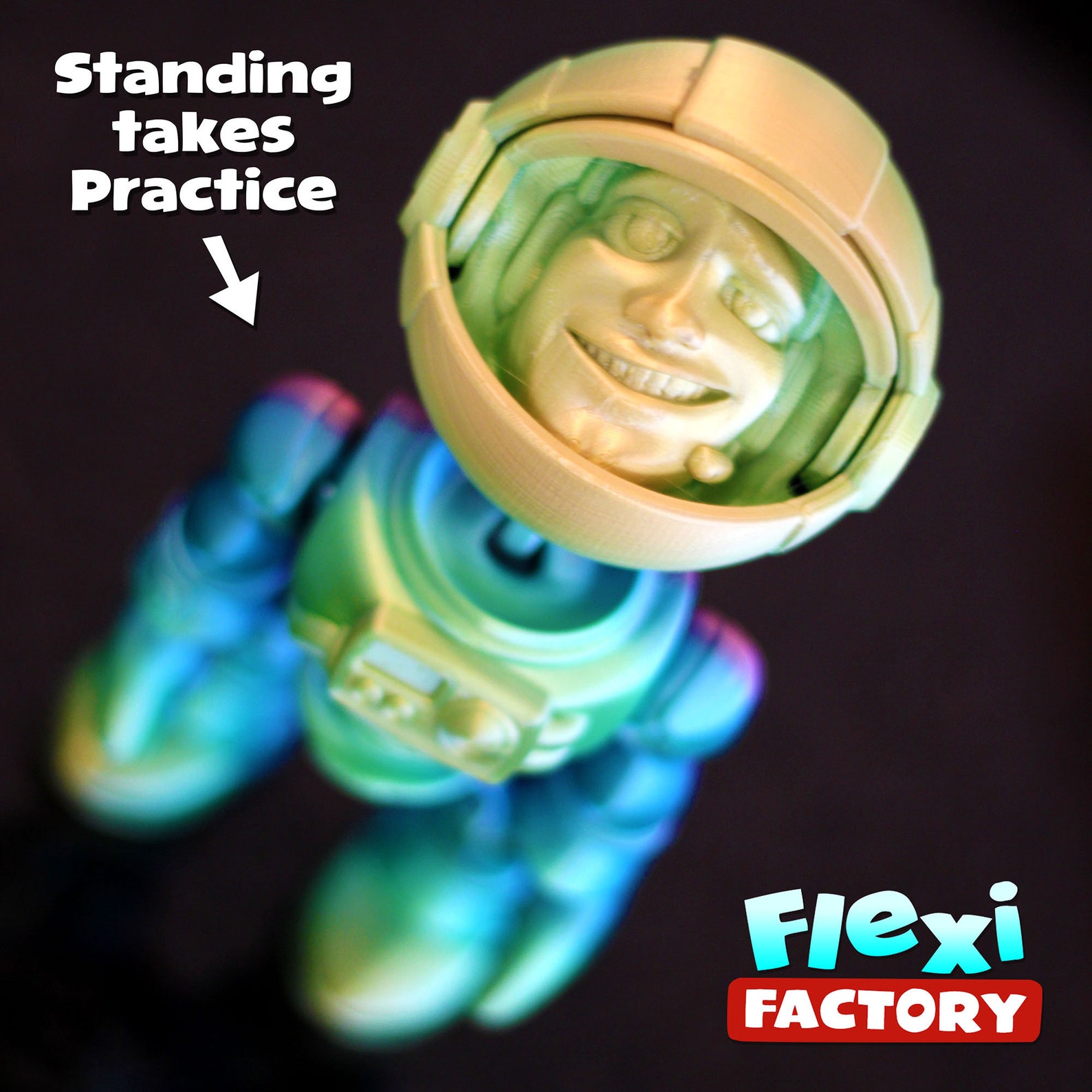 Flexi Print-in-place Astronaut STL File for 3D Printing - Etsy
