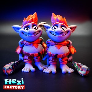Flexi Factory Troll STL and 3MF Included! - Etsy