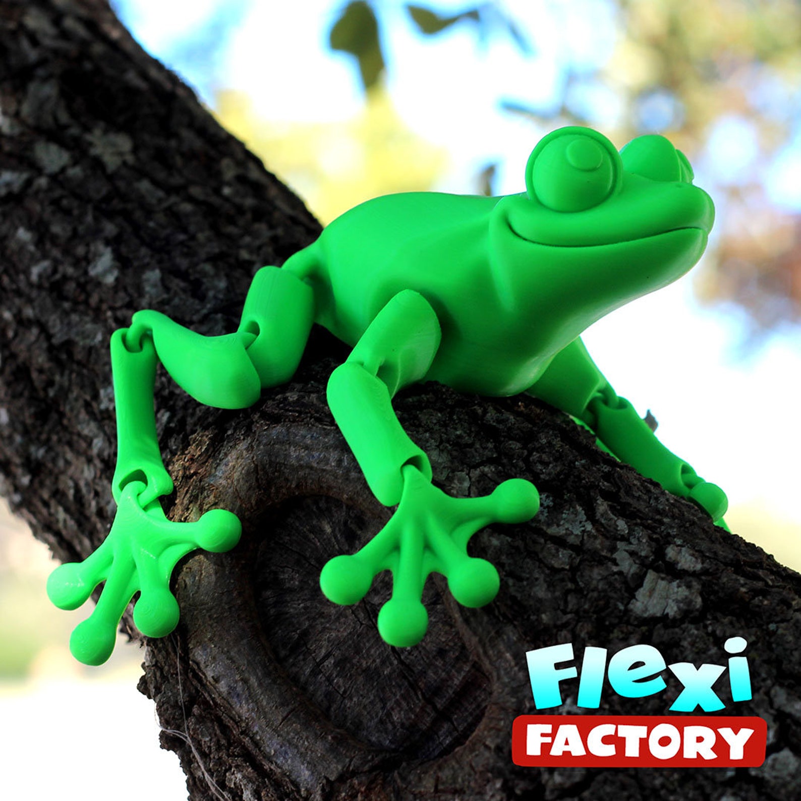 Cute Flexi Print-in-place Frog STL File for 3D Printing - Etsy
