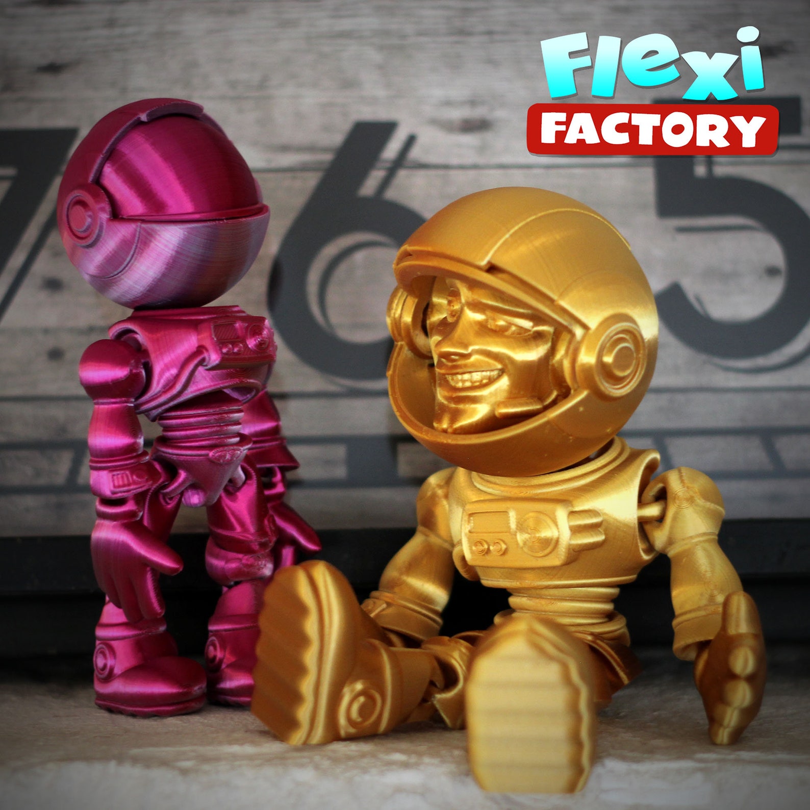 Flexi Print-in-place Astronaut STL File for 3D Printing - Etsy