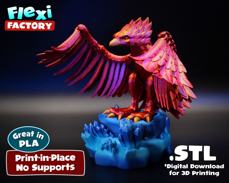 Flexi Factory Print in Place Phoenix - Etsy