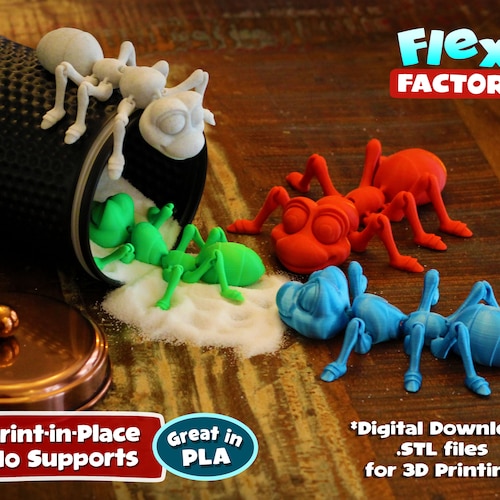 Flexi Print-in-place Fish STL File for 3D Printing Active - Etsy