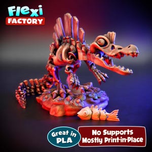 Flexi Factory Skeleton Spinosaurus: STL and 3MF Files Included - Etsy