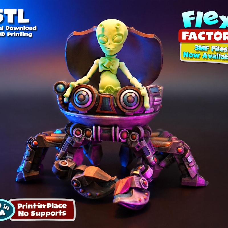 Alien Crab 3d Printed - Etsy