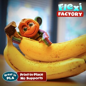 Flexi Factory Monkey, Banana and Tree With 3MF Files Included! - Etsy