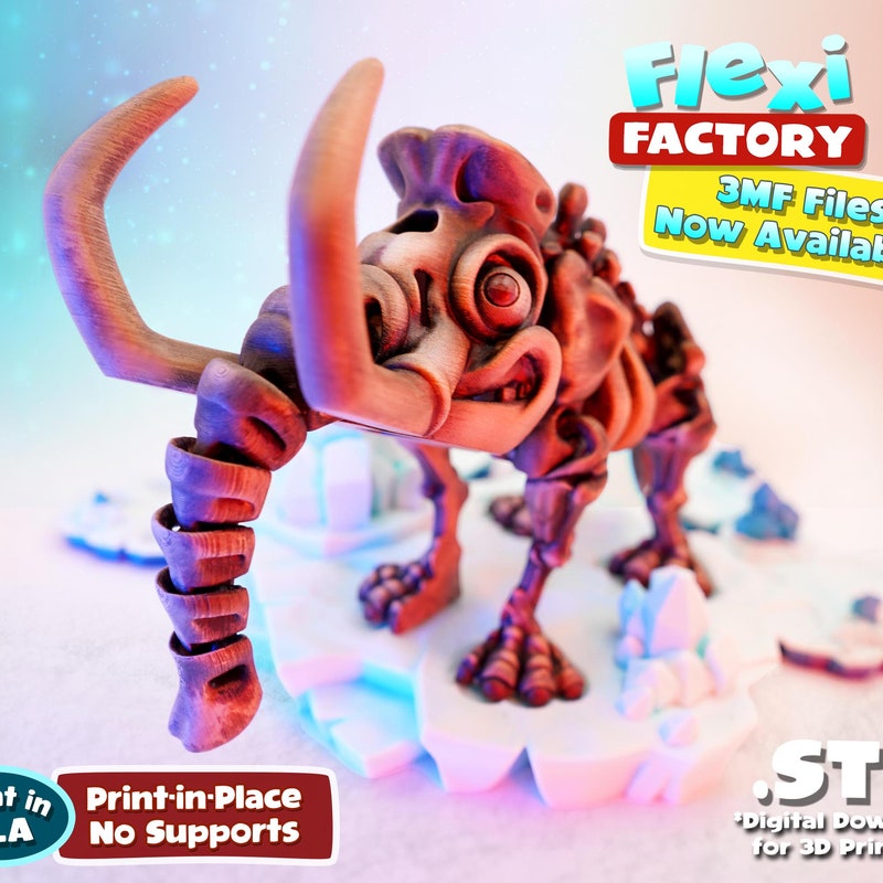 Mammoth 3d Print File - Etsy