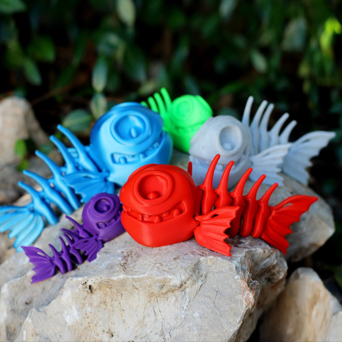 Flexi Print-in-place Fish STL File for 3D Printing Active - Etsy