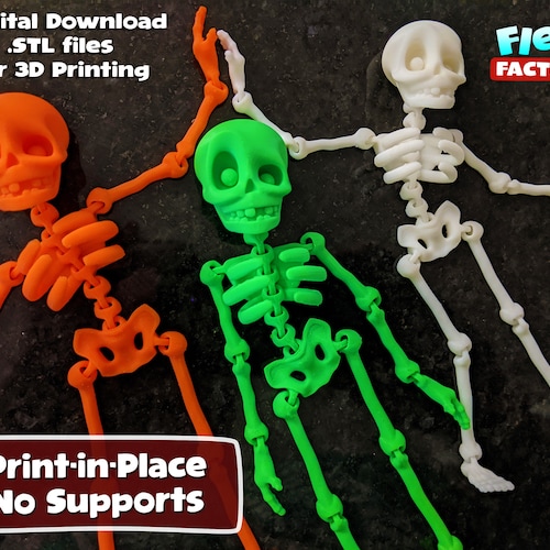 Cute Flexi Print-in-place FOX STL File for 3D Printing - Etsy