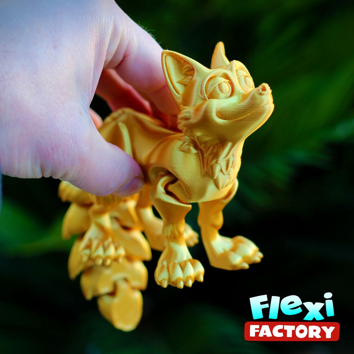 Cute Flexi Print-in-place FOX STL File for 3D Printing - Etsy