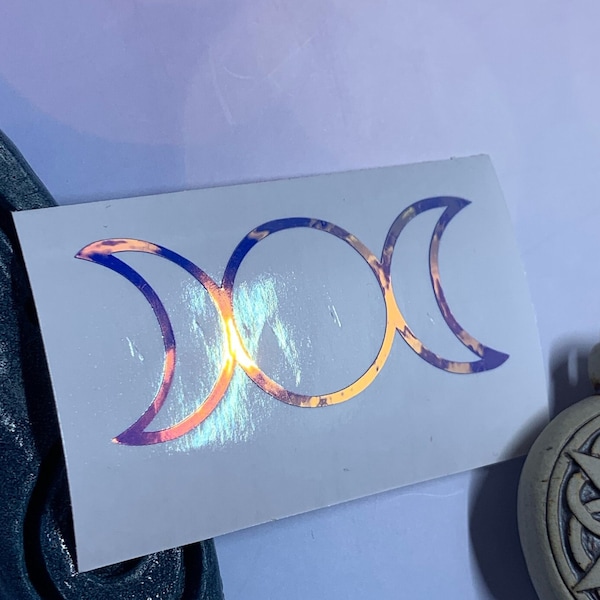 Triple Moon Symbol - Etsy