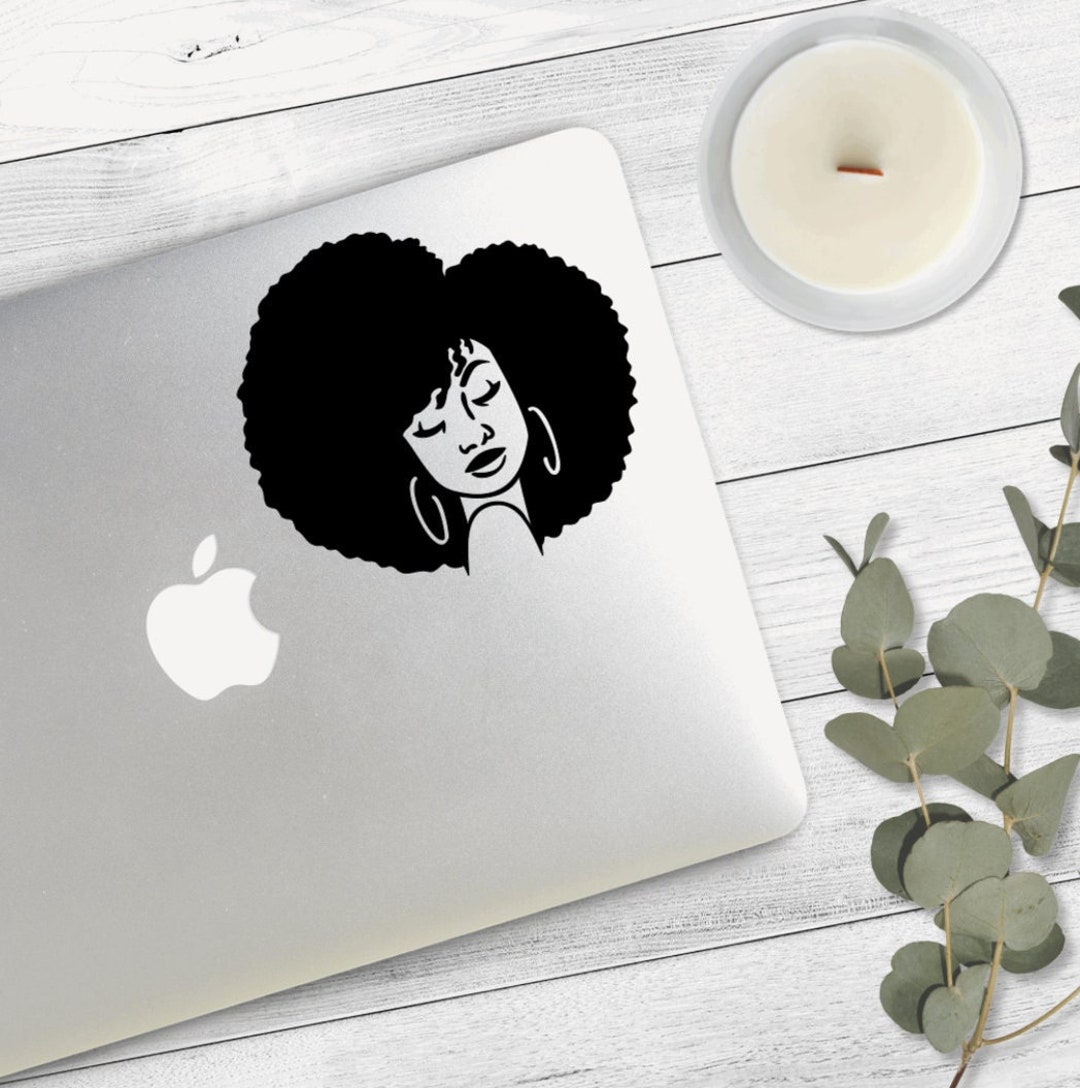 Afro Beauty Vinyl Decal Stickers for Black Women Pretty - Etsy