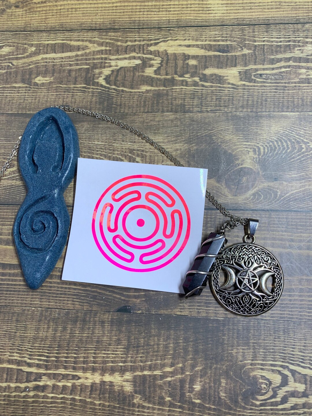 Hecate's Wheel Vinyl Sticker | Strophalos Vinyl Decal for Pagan, Witch ...