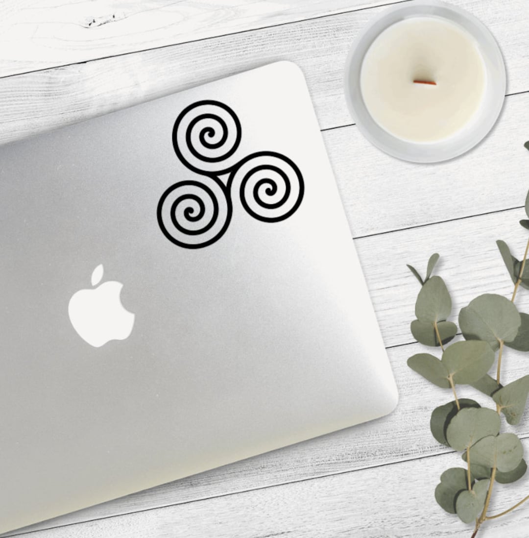 Triskele Symbol Vinyl Decal | Triple Spiral Sticker Gift for Pagan ...