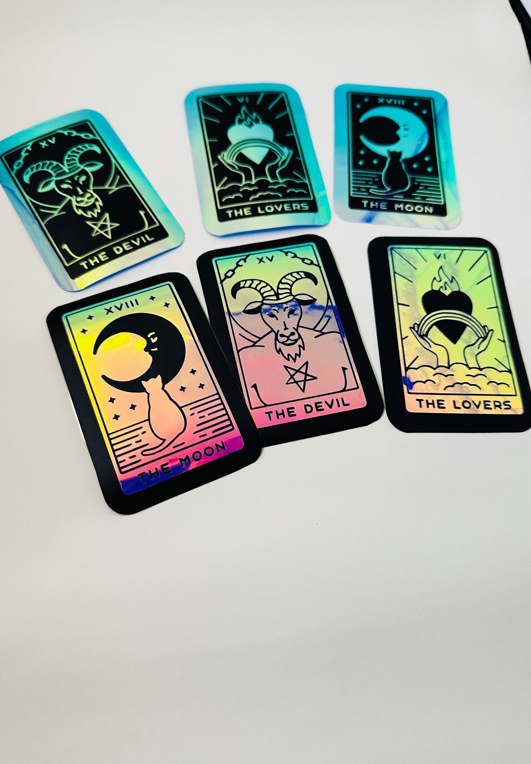 Holographic Tarot Card Stickers | Major/minor Arcana Holographic Decals ...