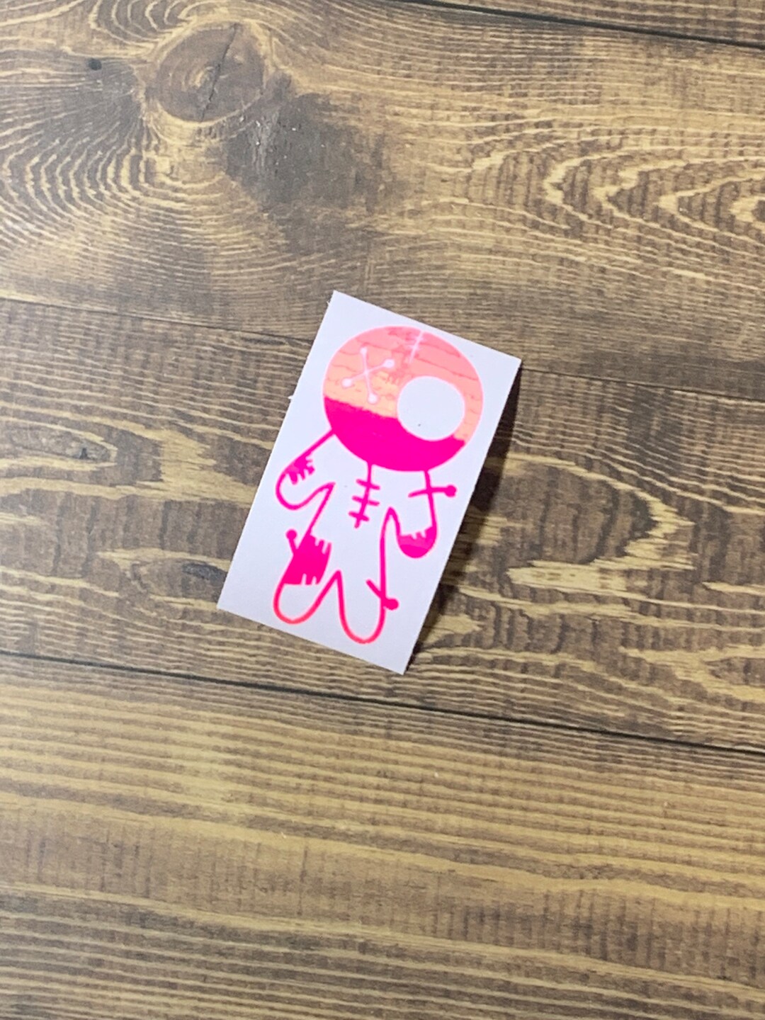 Holographic Voodoo Doll Vinyl Sticker | Cute Creepy Doll Decal | Pagan ...