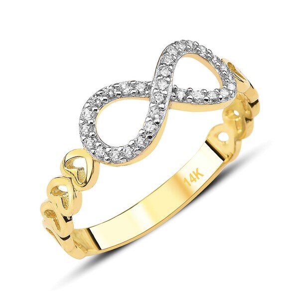 Gold Infinity Ring - Etsy