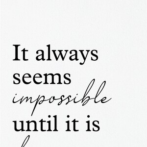 Nelson Mandela Quote South African Wall Art. Digital Print. Typography ...