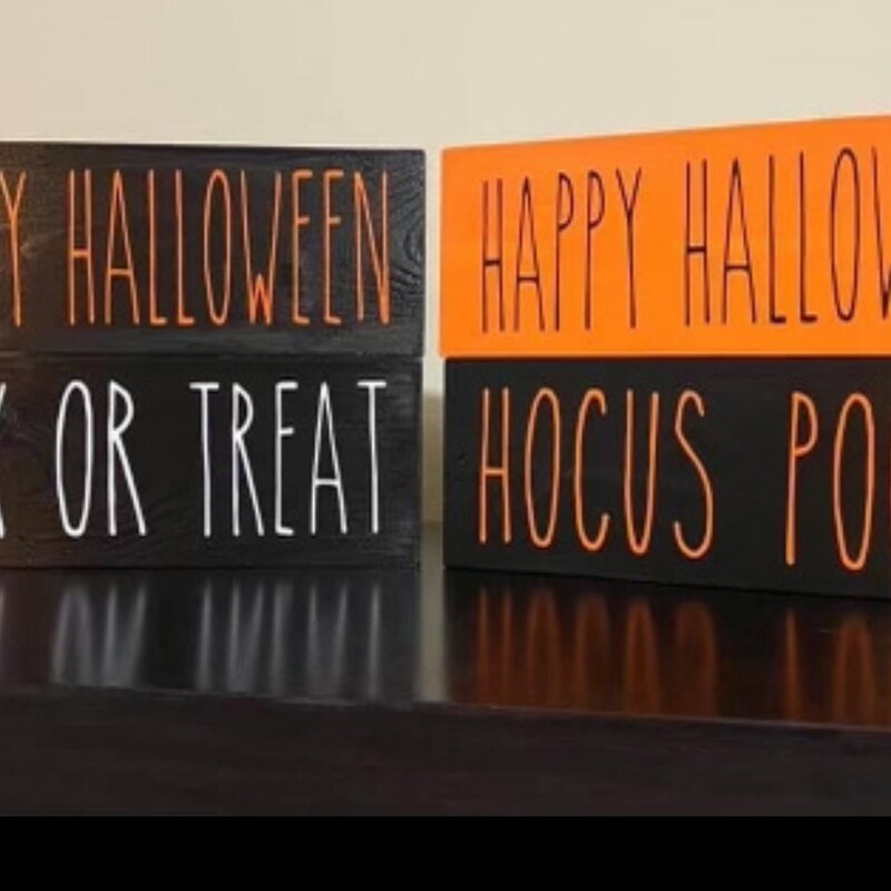Halloween Blocks - Etsy