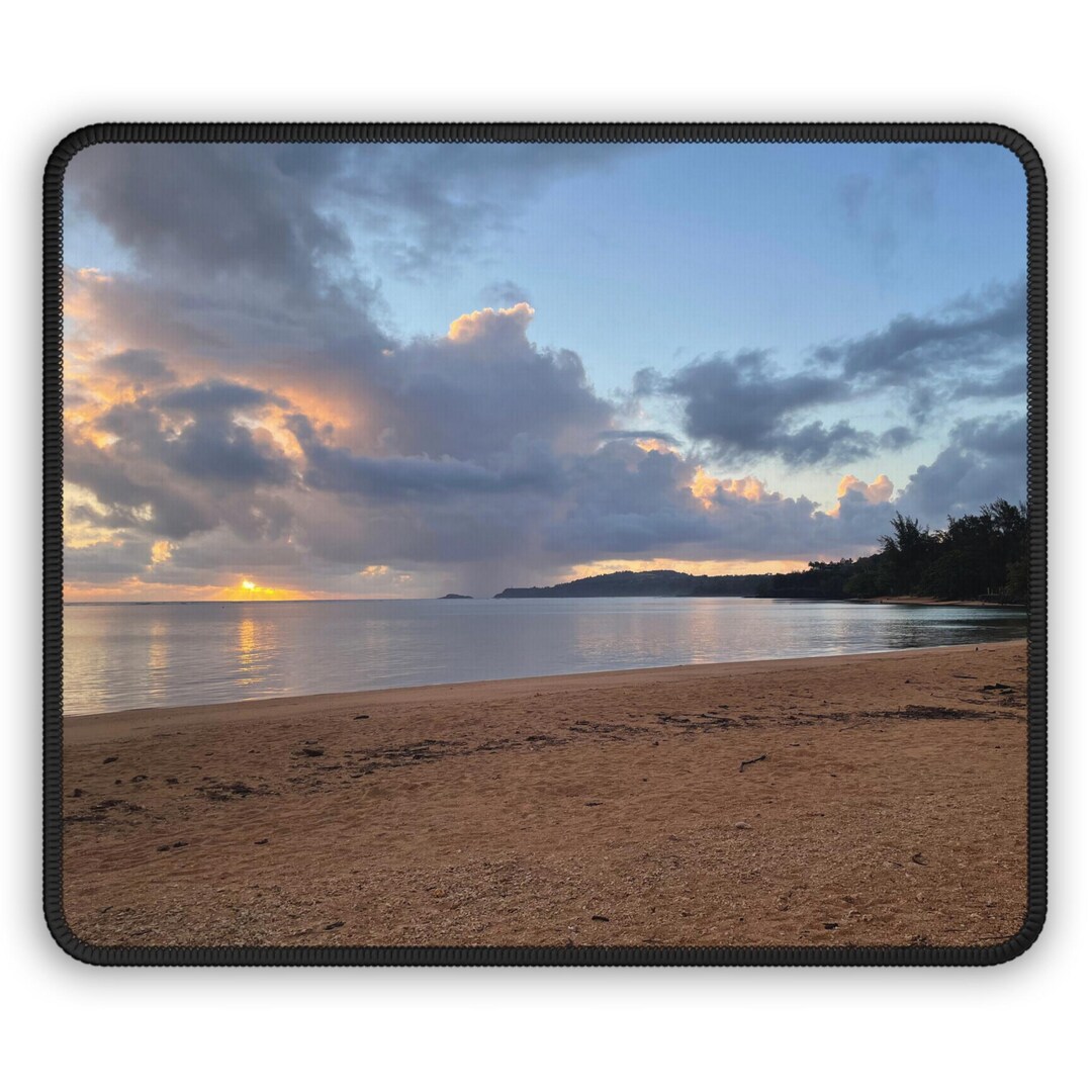 Scenic Gaming Mouse Pad - Beach Sunset Design, Perfect for Gamers, Home ...
