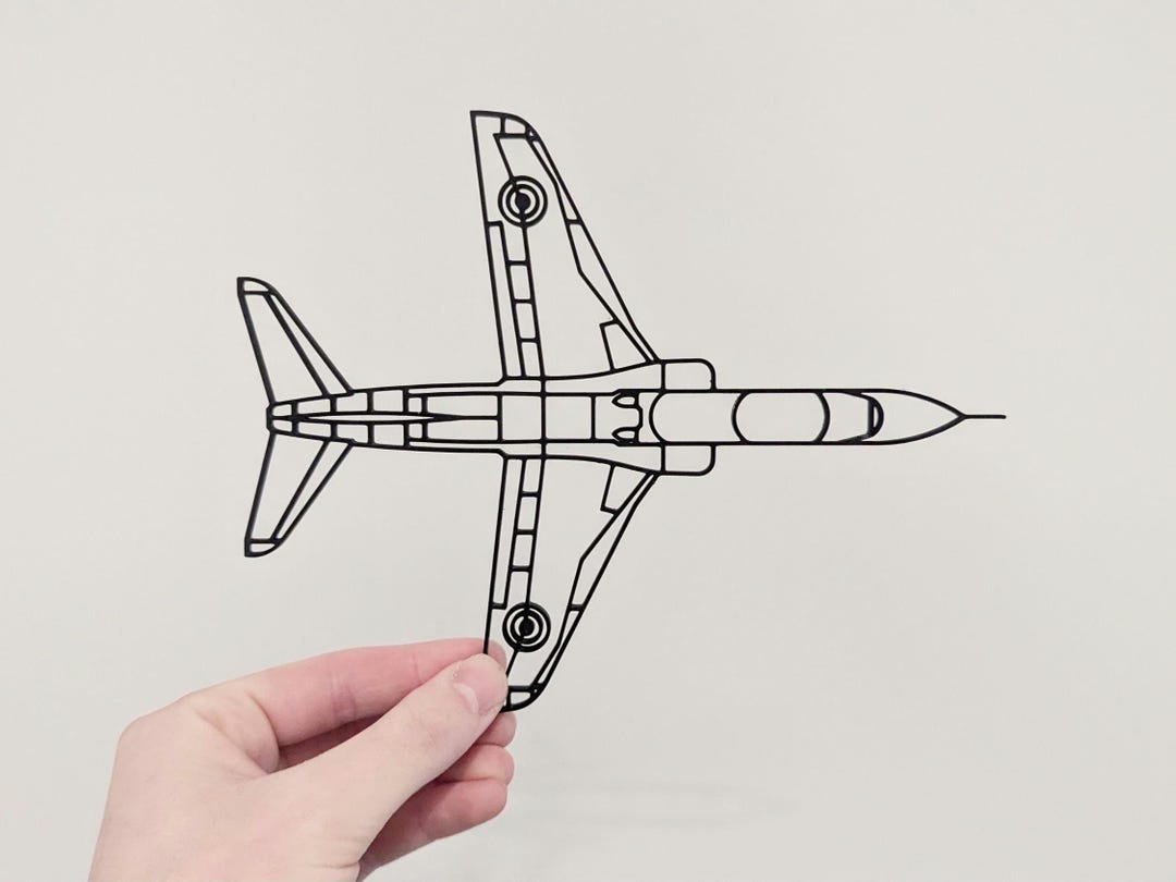 Red Arrow Hawk T1 Jet Plane - Wall Art Hanging Decoration – Home Decor ...