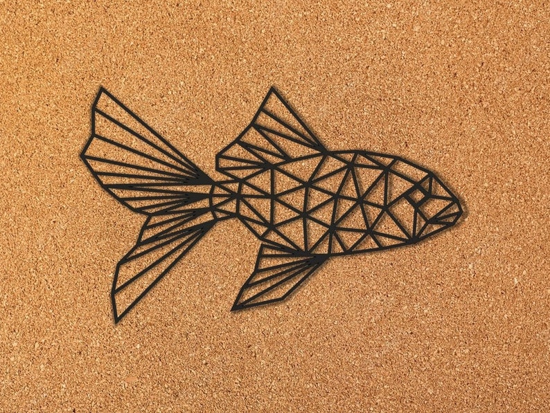 Geometric Fish Wall Art Hanging Decoration Home Decor - Etsy