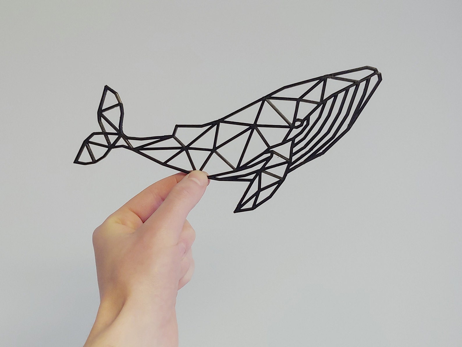 Geometric Whale Wall Art Hanging Decoration Home Decor | Etsy