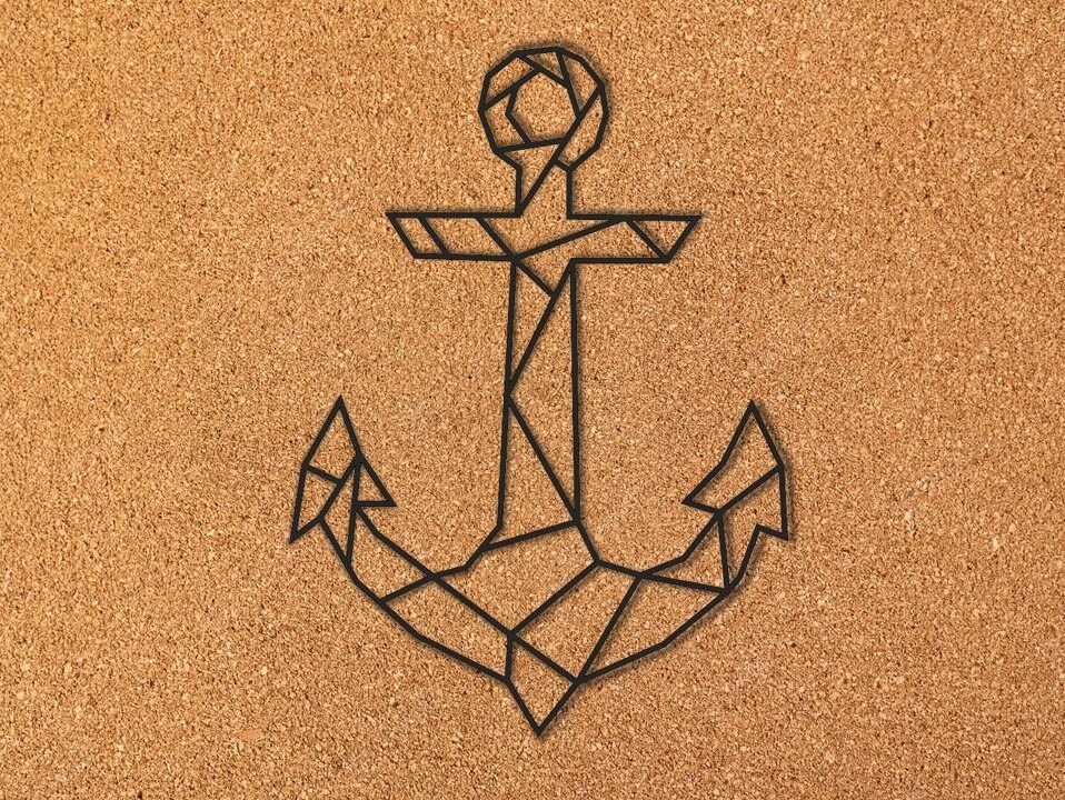 Geometric Anchor Wall Art Hanging Decoration Home Decor - Etsy