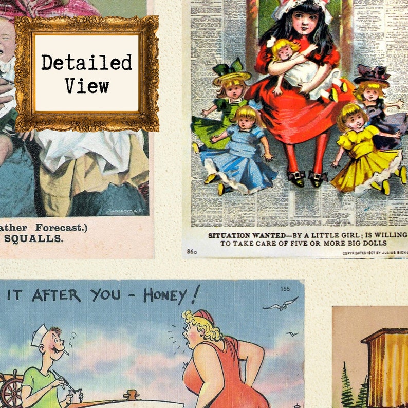 Vintage Post Cards Old-timey Clip Art Images Retro Postcards - Etsy