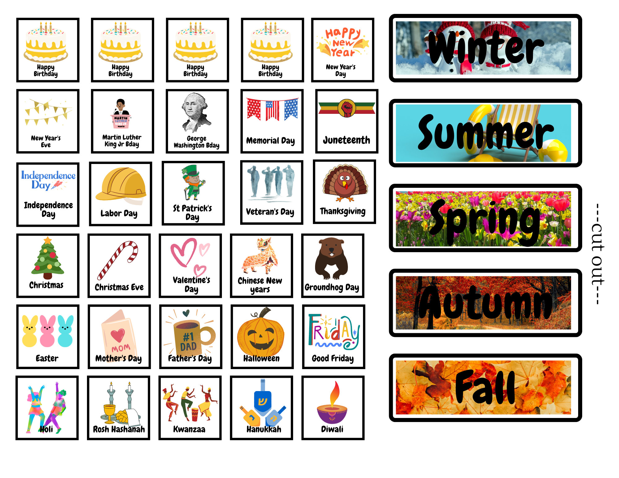 Homeschool Calendar, Perpetual Calendar, Preschool Calendar, Classroom ...