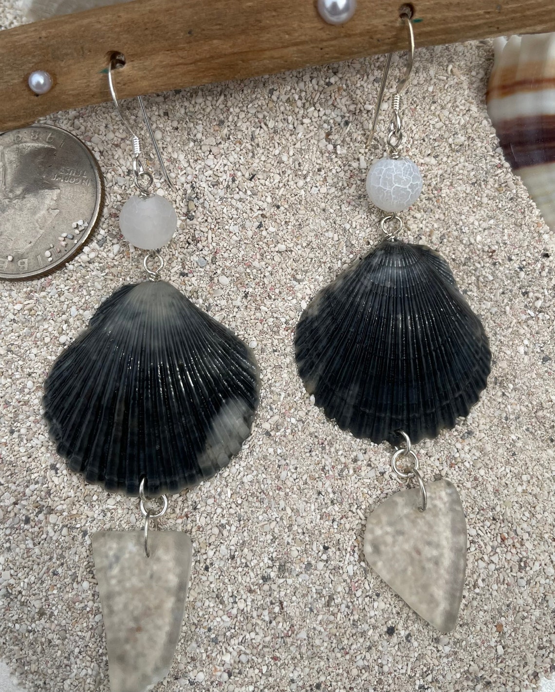 Scallop Earrings - Etsy