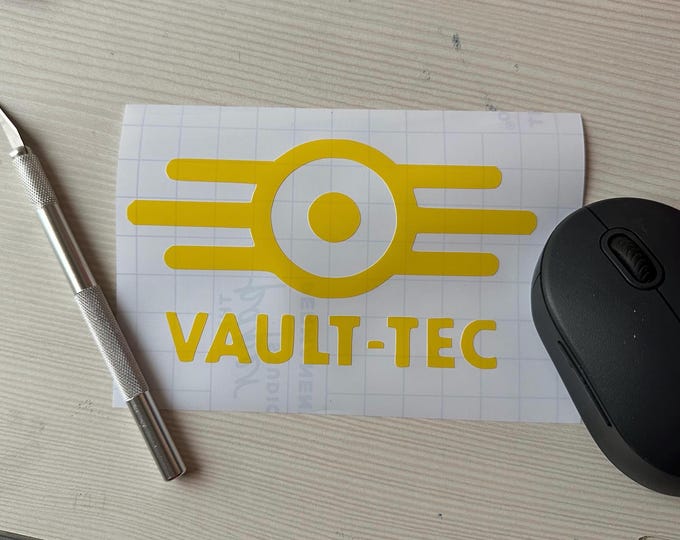 Vault Tech Logo Sticker Fall Out - Etsy