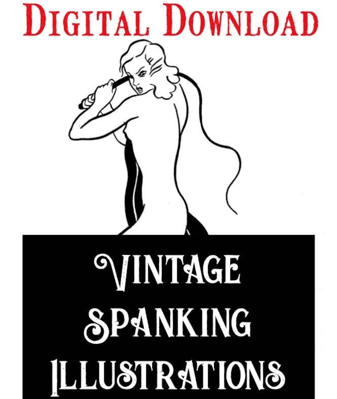 Vintage Spanking Illustrations DIGITAL DOWNLOAD - Etsy