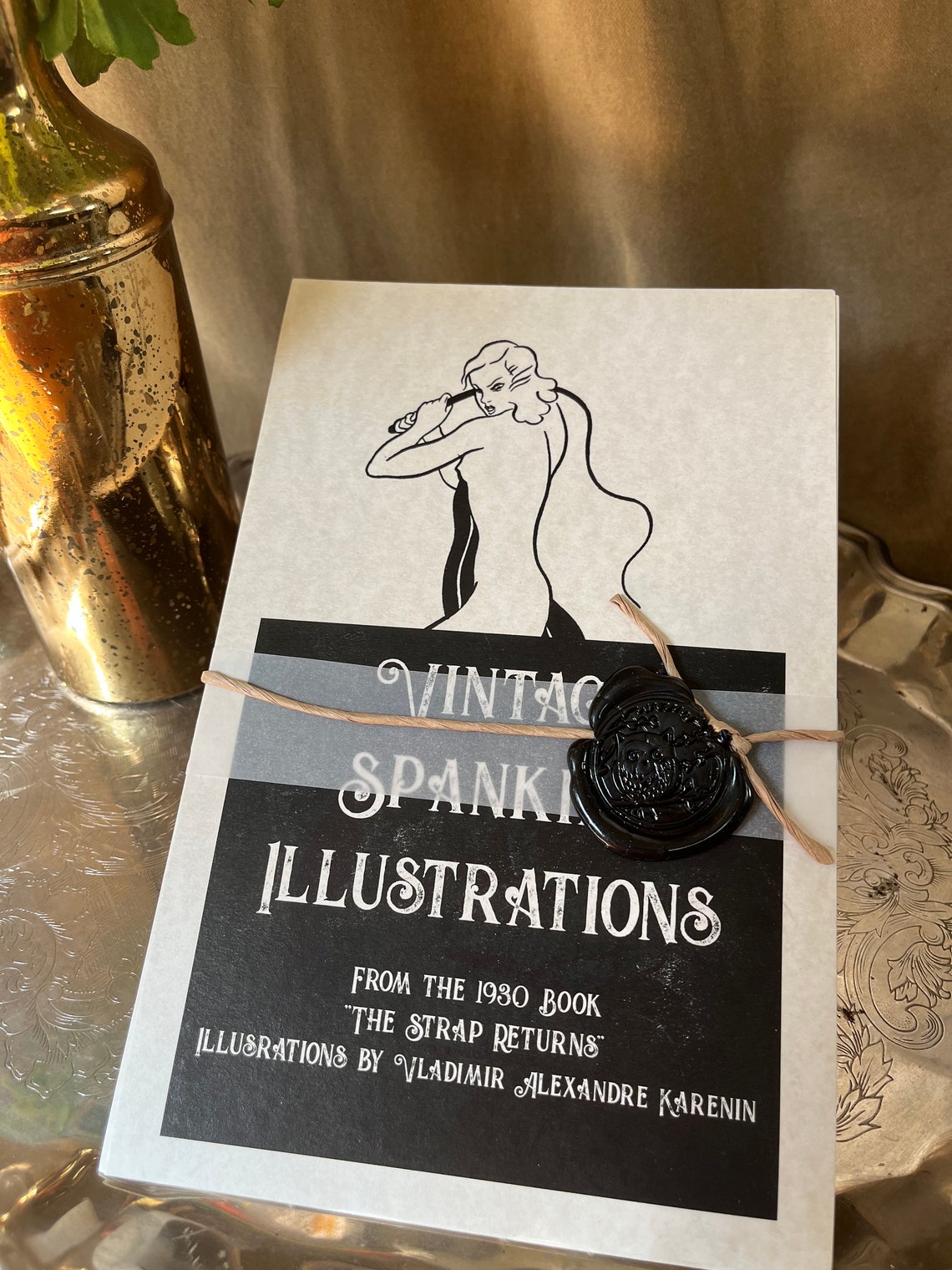 Vintage Spanking Illustrations Etsy
