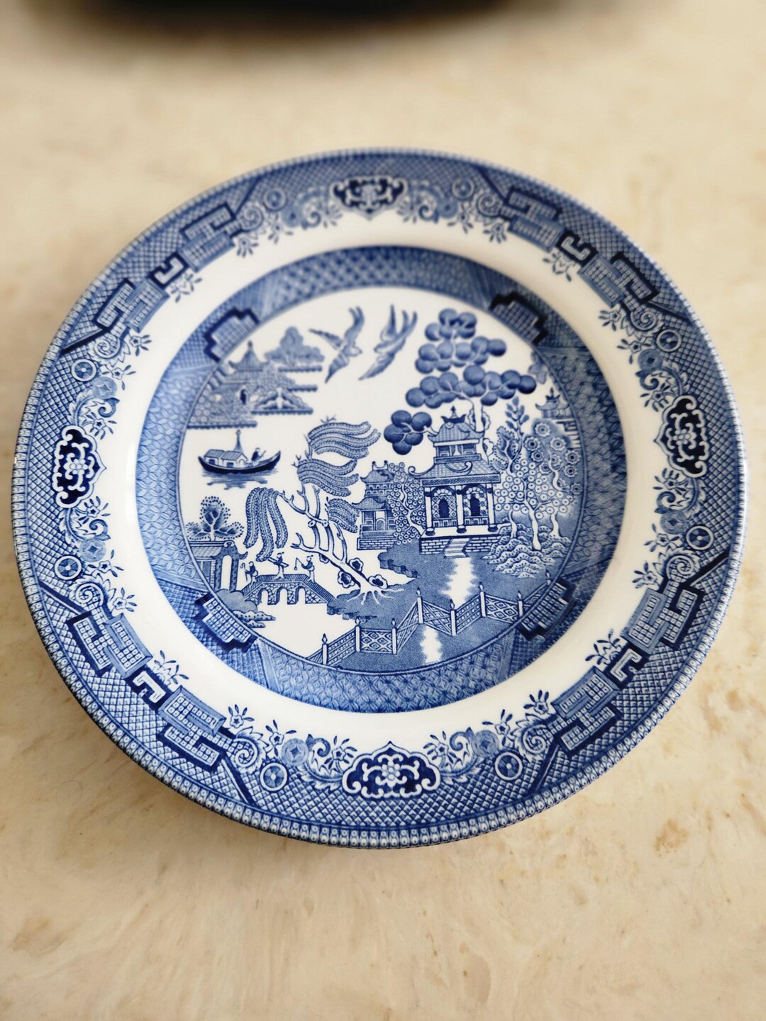 Blue Willow Pattern by Churchill Dinner Plate 10 1/4", Tableware ...