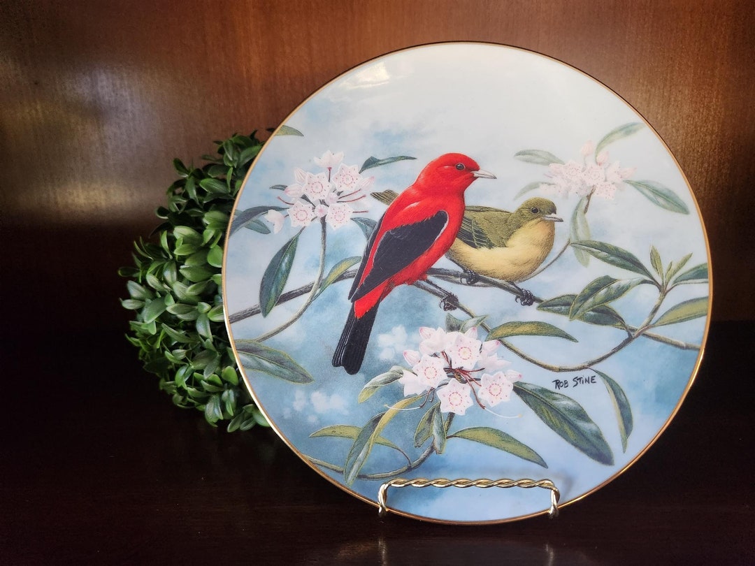 Collectible Plate, Scarlet Sunrise by Rob Stine Numbered 6th in A ...
