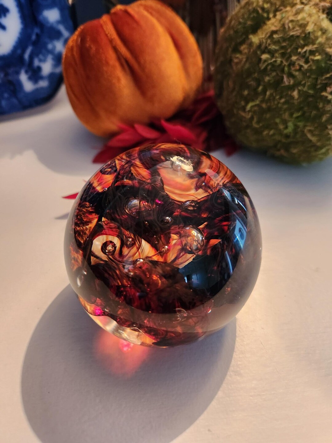 Amber Black Gray Paperweight Office Decor Desk Decor Smoke - Etsy