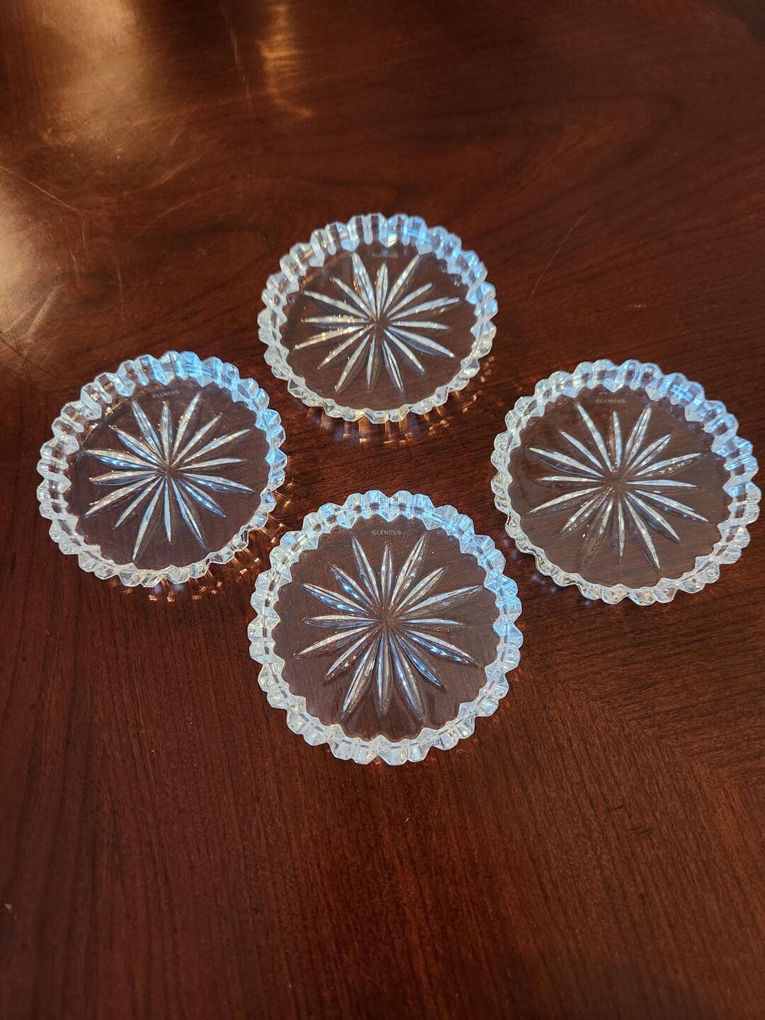 Glass Lenox Crystal Coasters, Set of Four, Home Accents, Home Decor ...