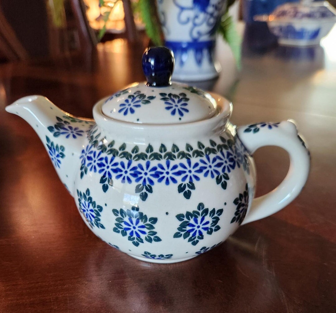 Mini 4" Teapot Polish Pottery by Ceramika Artystyczna Made in Poland ...