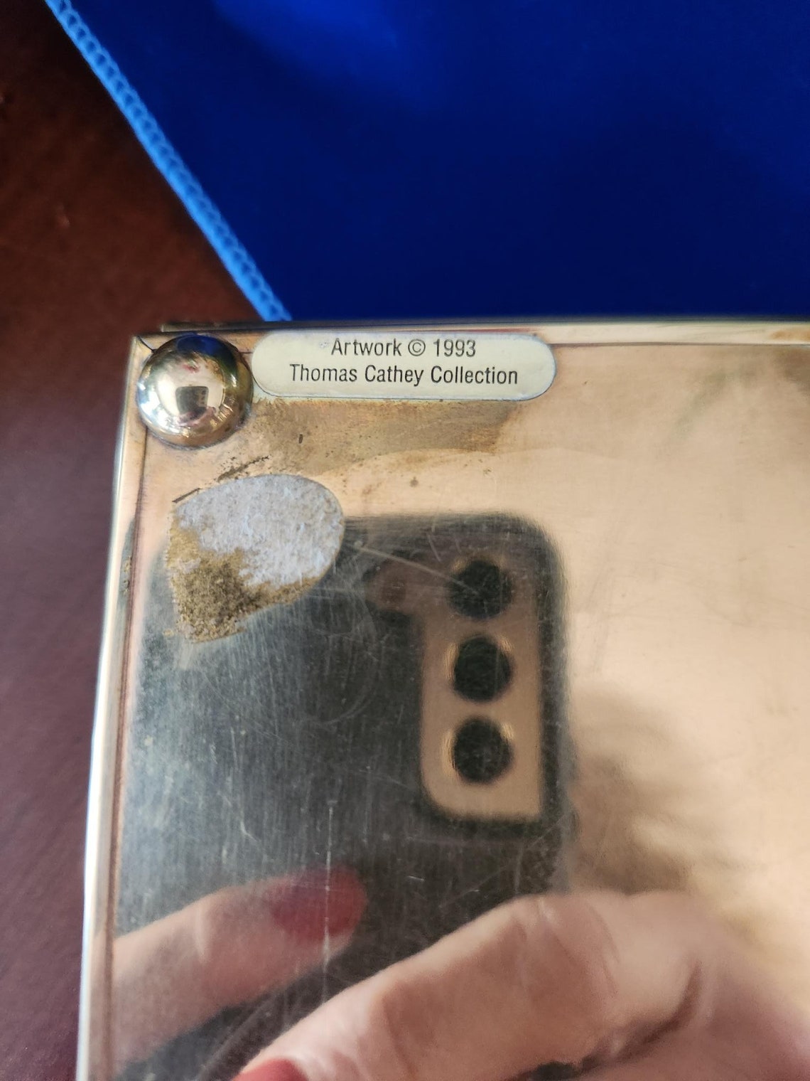 Vintage 1993 Thomas Cathey Collection Trinket Box With Blue - Etsy