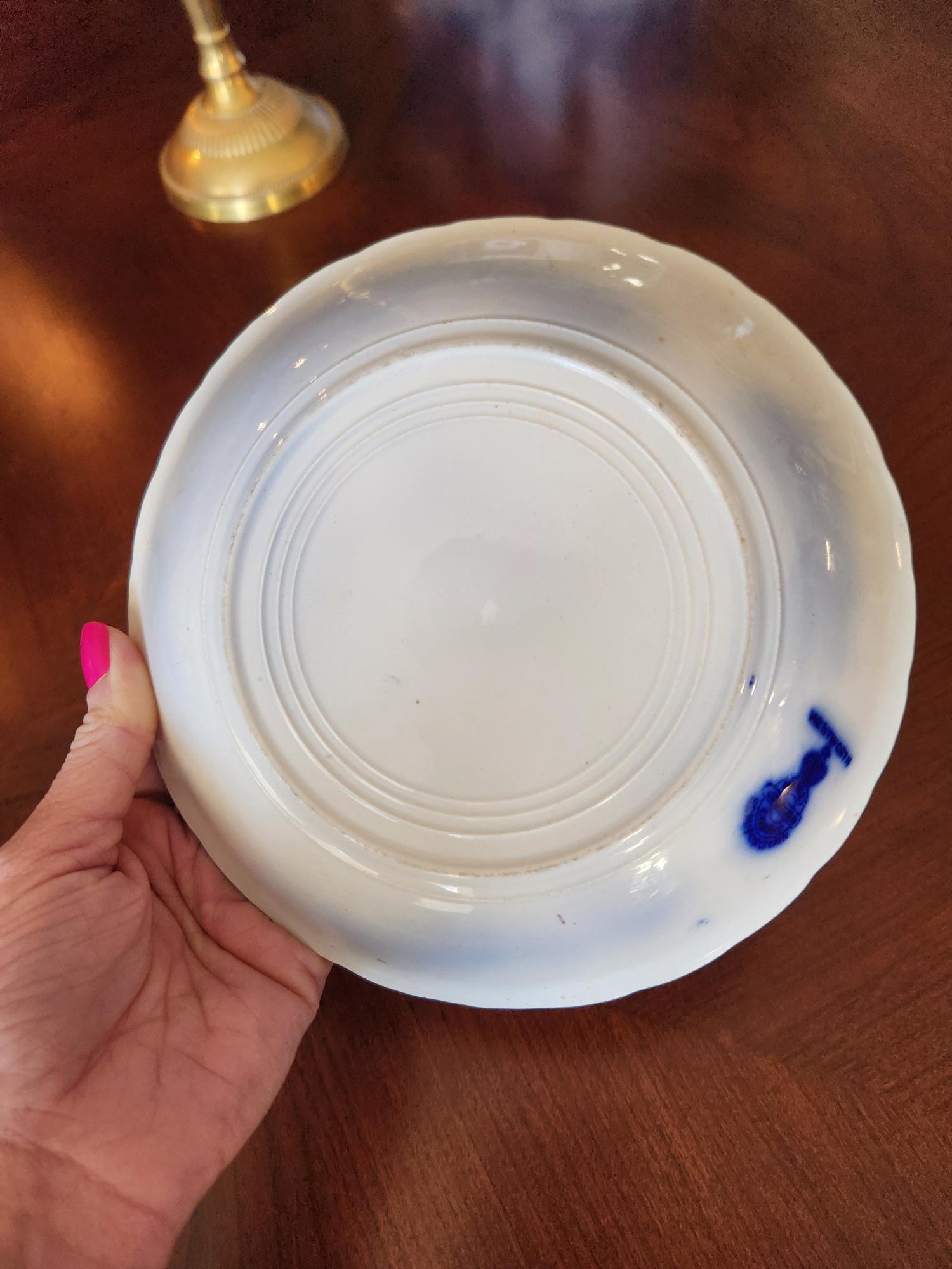 Wentworth by J&G Meakin HANLEY, England, 1880 Flow Blue Bowl 7.5 Semi ...